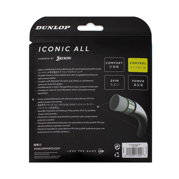 Dunlop Iconic All 17 Gauge Tennis String Set – Control the 'T' Sports